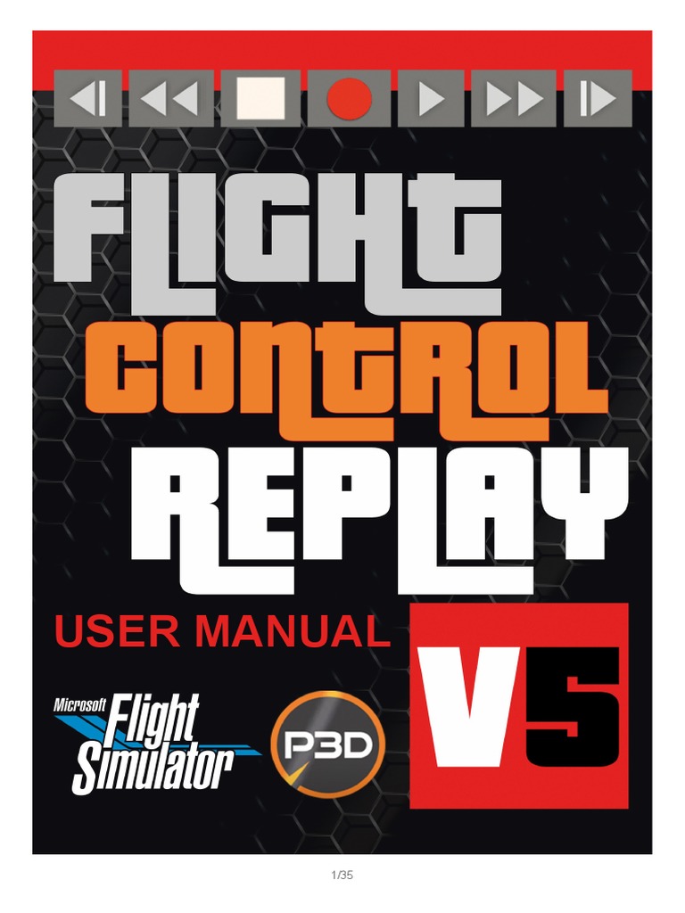 FlightControlReplay V5 User Manual | PDF | Computer File | Keyboard Shortcut