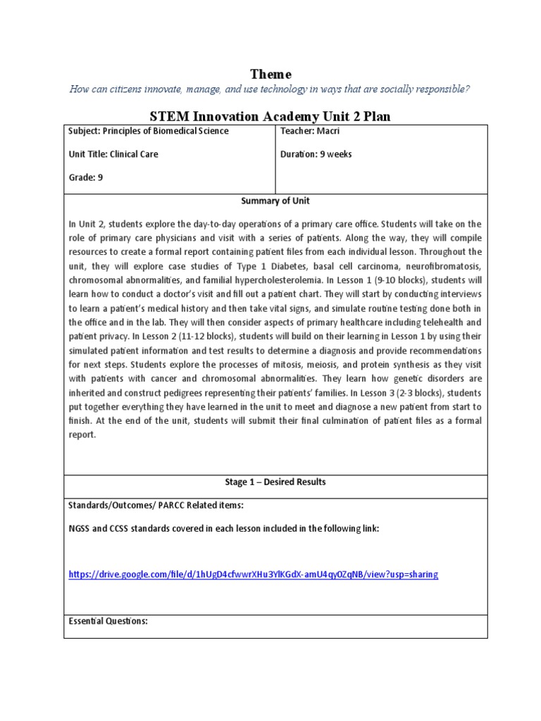 Unit 2 Principles of Biomedical Science August 2020 | PDF | Dominance ...