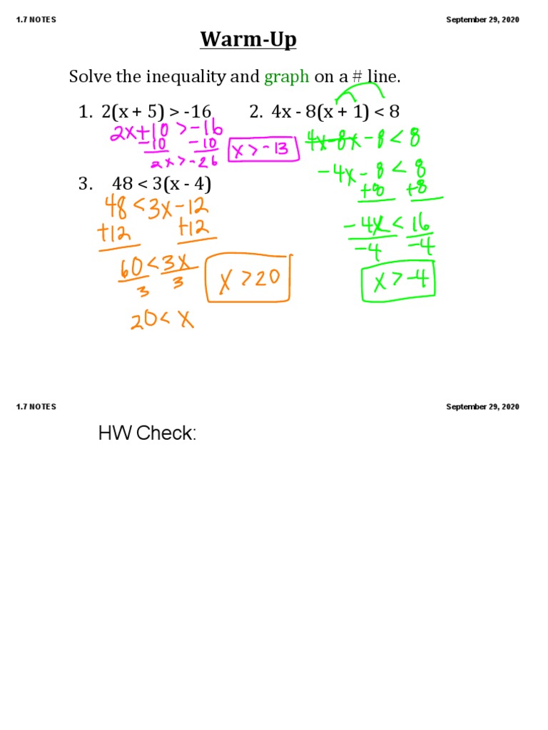 Variables On Both Sides of Equations | PDF | Equations | Discrete ...