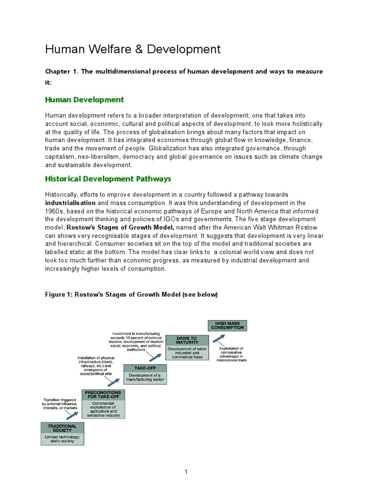 Human Welfare Development Theory GR12i 1 | PDF | Cost Of Living | Human ...