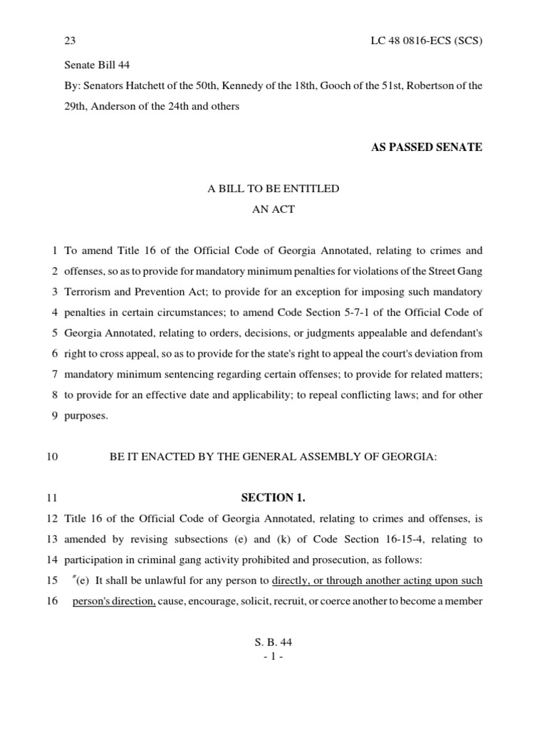 Georgia 2023 SB44 Engrossed | PDF