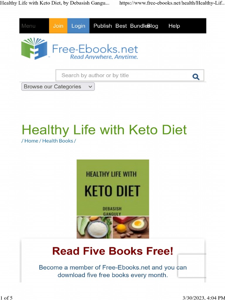 Free Books | PDF | Low Carbohydrate Diet | Ketogenic Diet