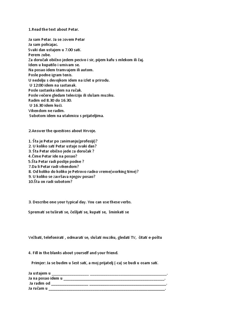 Reading and Some New Words | PDF