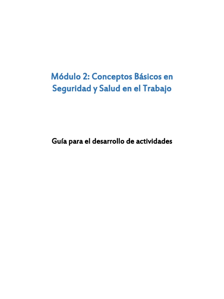 Módulo 2. Rotafolio Conceptos Básicos en SST | PDF