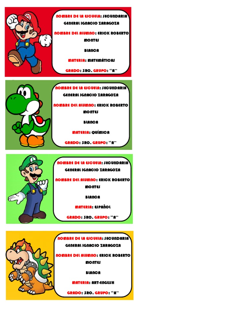 ETIQUETAS (Erick) | PDF