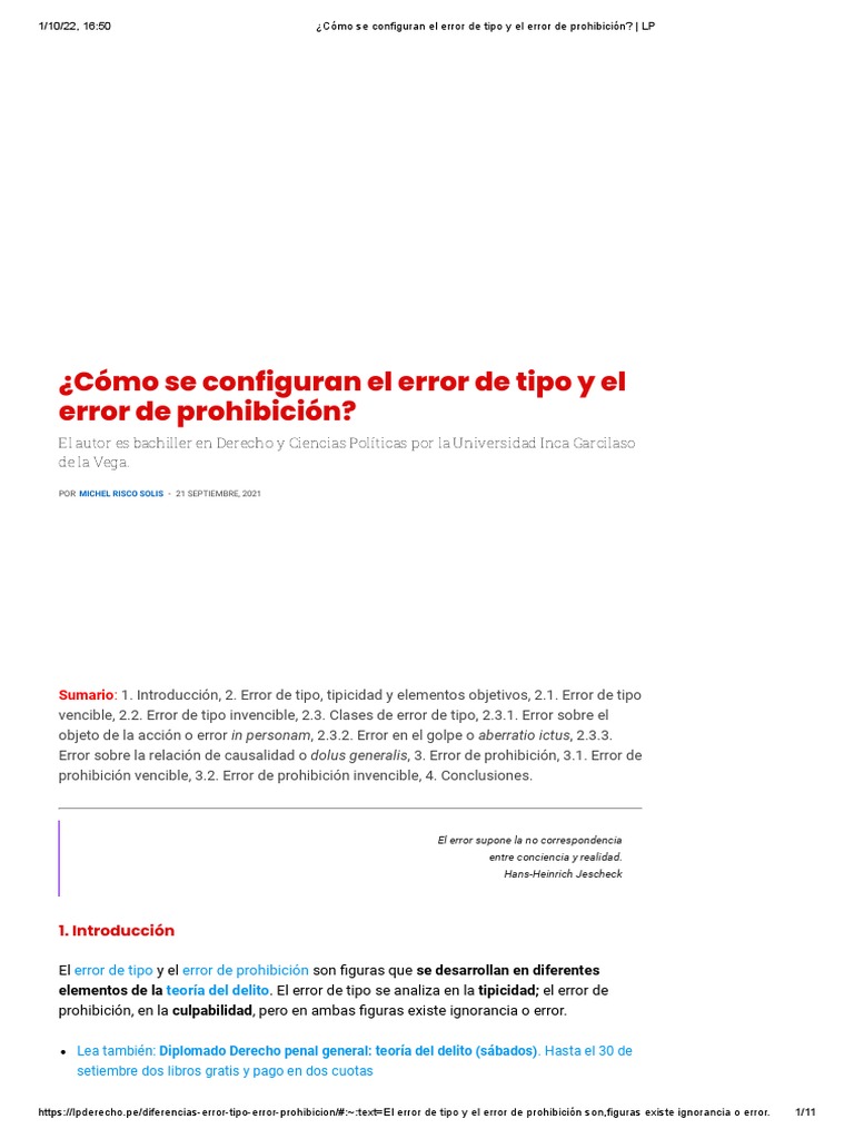 ¿Cómo Se Configuran El Error de Tipo y El Error de Prohibición - LP ...