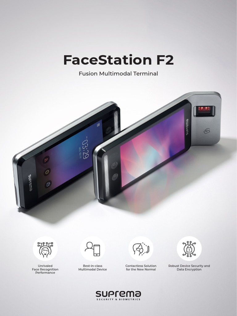 Facestation F2: Fusion Multimodal Terminal | PDF | Authentication ...