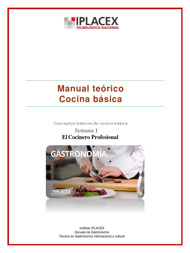 Manual de Cocina Básica para Chefs | PDF | Cocina | Cocinando