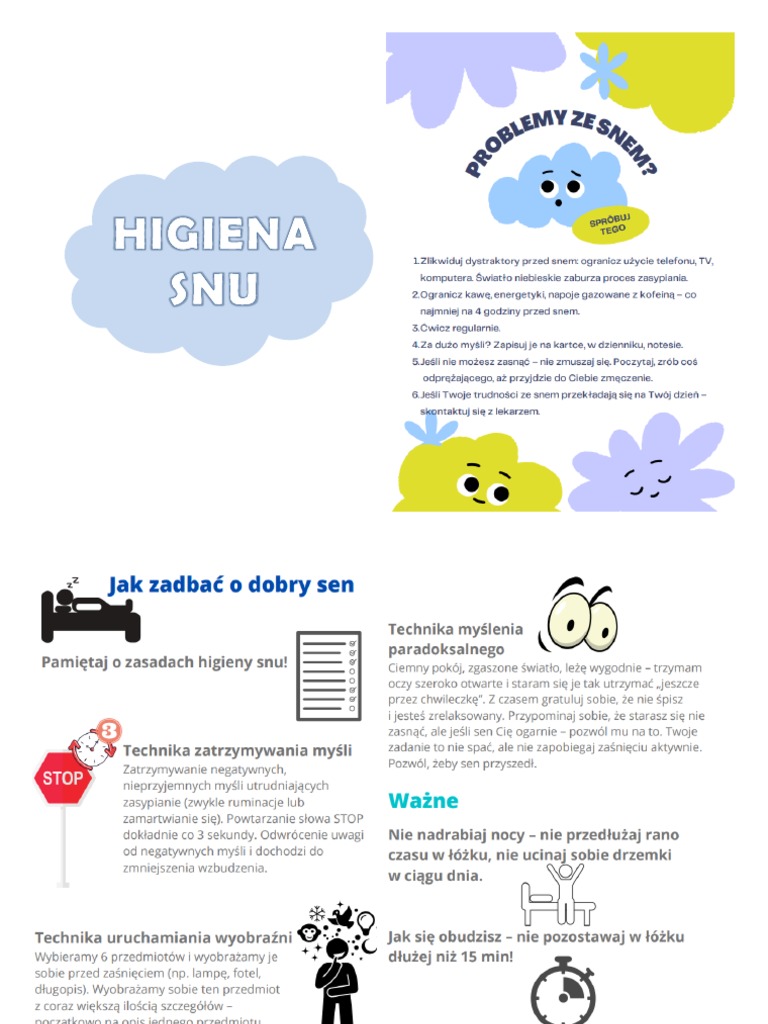 Higiena Snu - Plakat | PDF