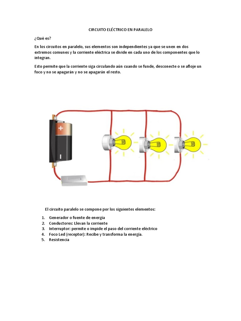 Circuito Eléctrico en Paralelo | PDF