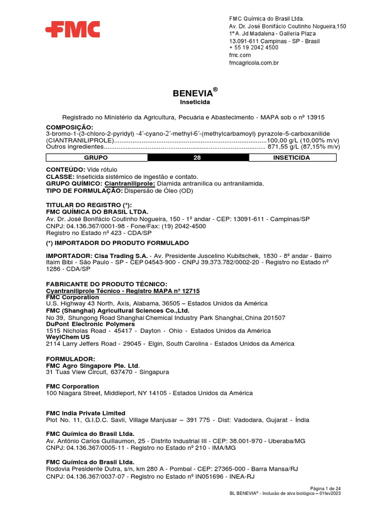 Bula - Benevia | PDF | Agricultura | Plantas