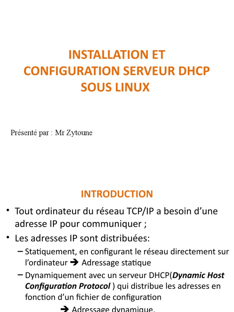Guide DHCP Linux pour Administrateurs | PDF | Architecture de réseau | Réseau étendu