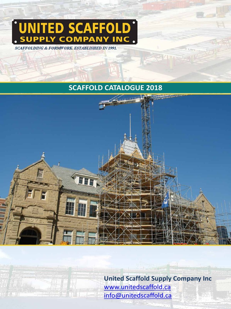 Scaffold Catalogue 2018: United Scaffold Supply Company Inc | PDF ...