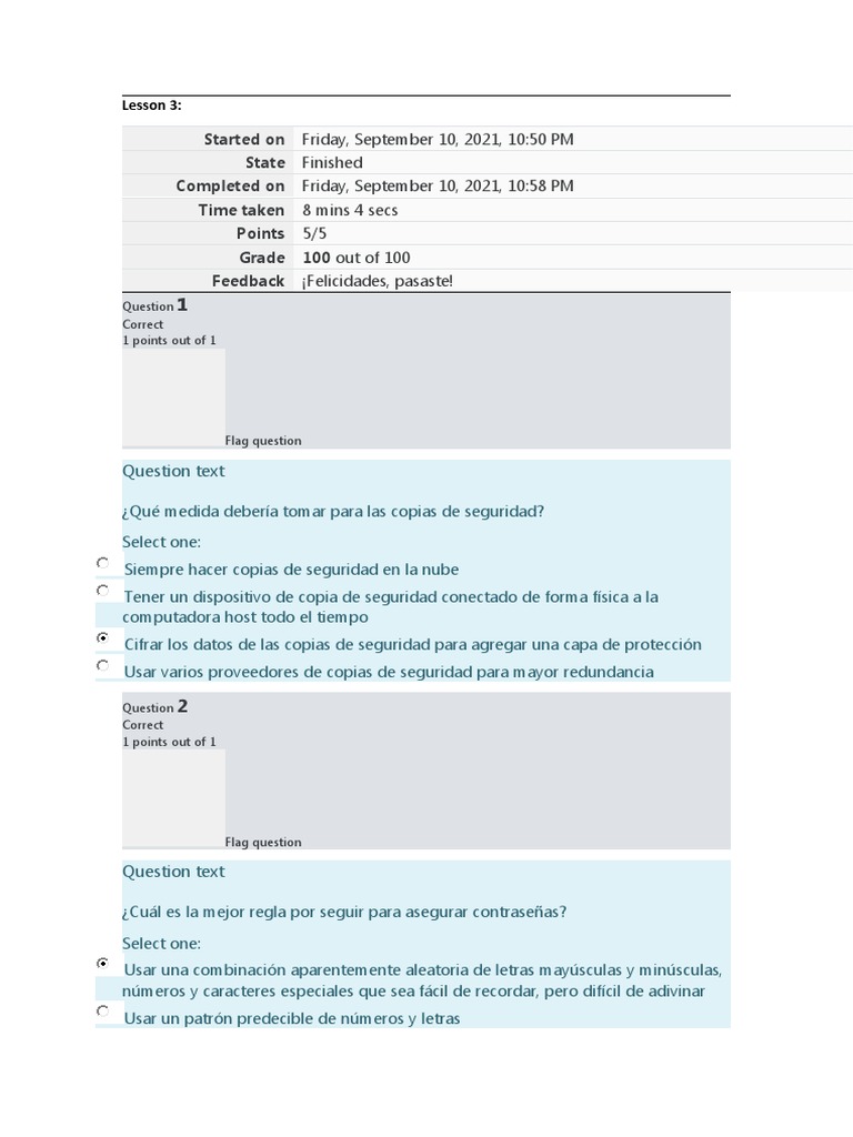 Lesson 3 - Teoría de Videos - NSE 1 | PDF | Contraseña | ciberespacio