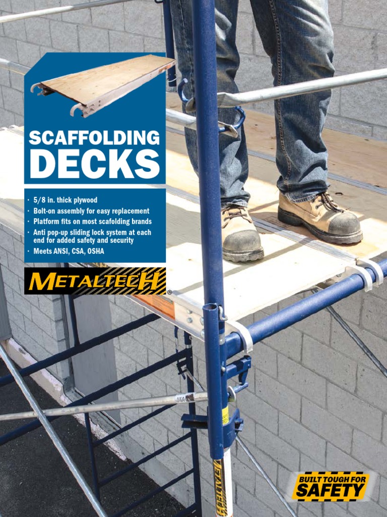Best Scaffold Decks with Anti-Slip Plywood | PDF | Scaffolding | Equipment