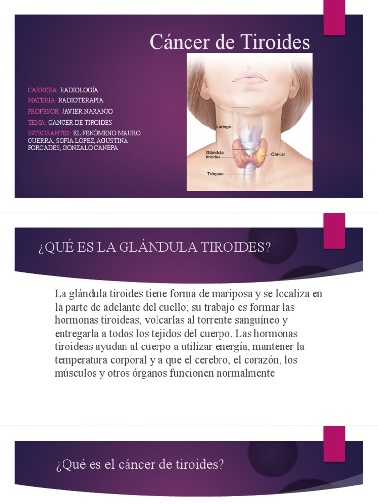 Cáncer de Tiroides: Tipos y Tratamientos | PDF | Cáncer | Tiroides
