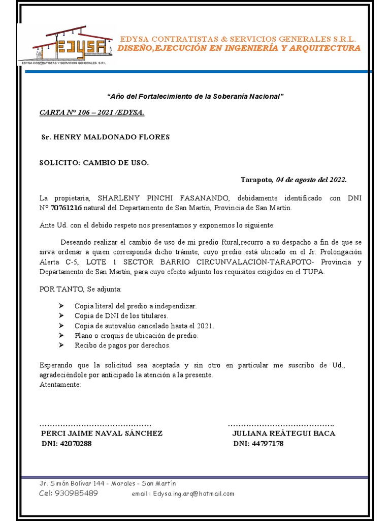 Solicitud Ficha Catastral | PDF