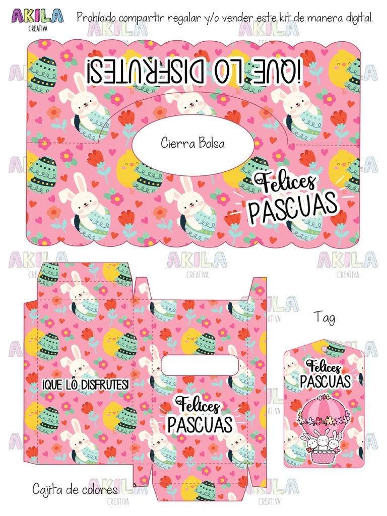 Cierra Bolsa y Cajita de Colores - Rosa | PDF