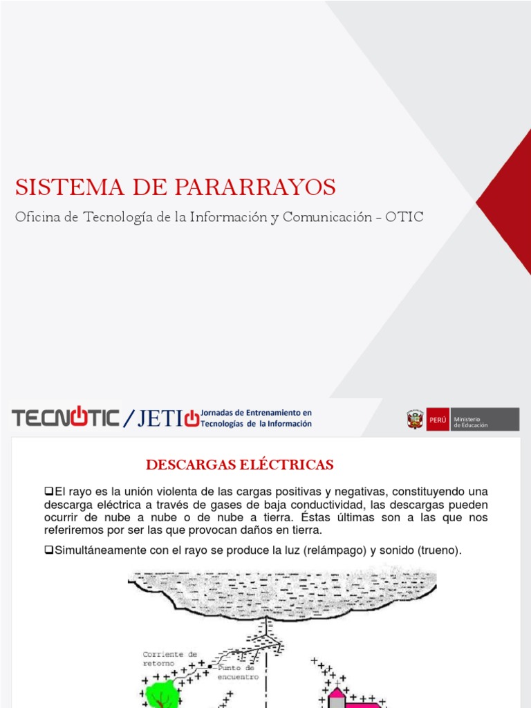 Sistema de Pararrayos | PDF | Relámpago | Descarga electrostática