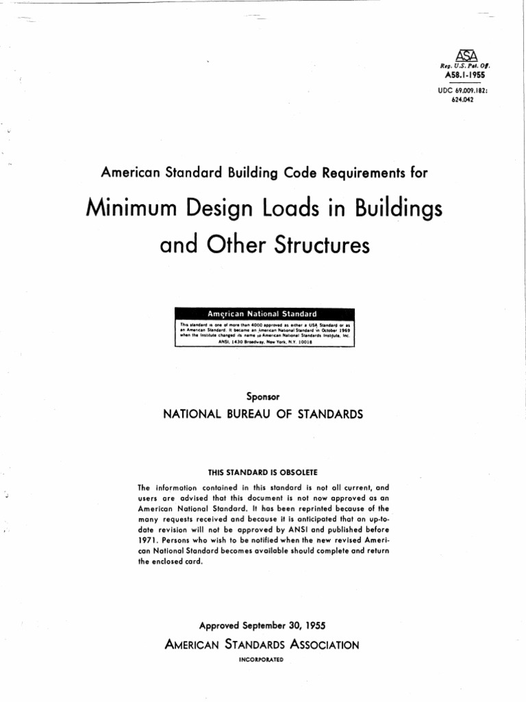 Minimum Design Loads in Buildings and Other Structures: American ...