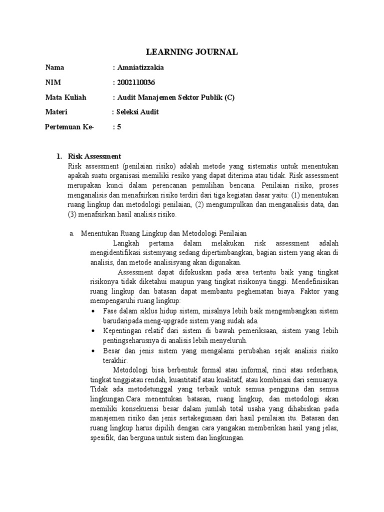 Learning Journal | PDF