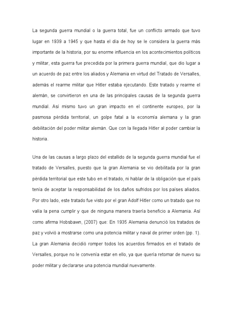 La Segunda Guerra Mundial o La Guerra Total | PDF | Alemania nazi ...