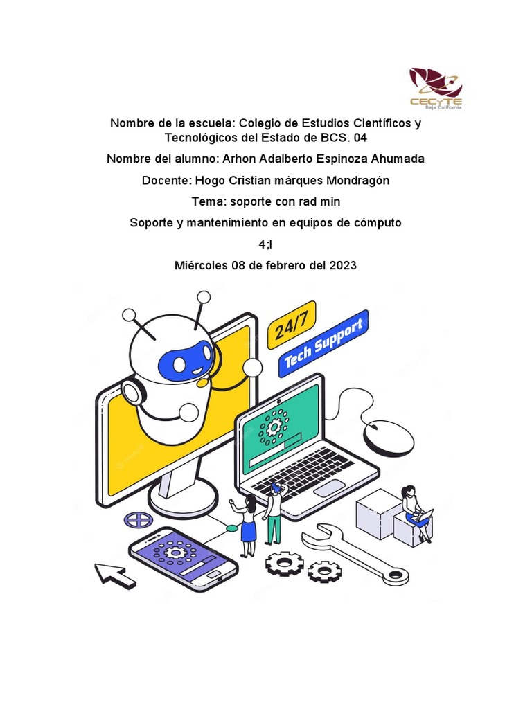 Práctica 1 Soporte RADMIN | PDF