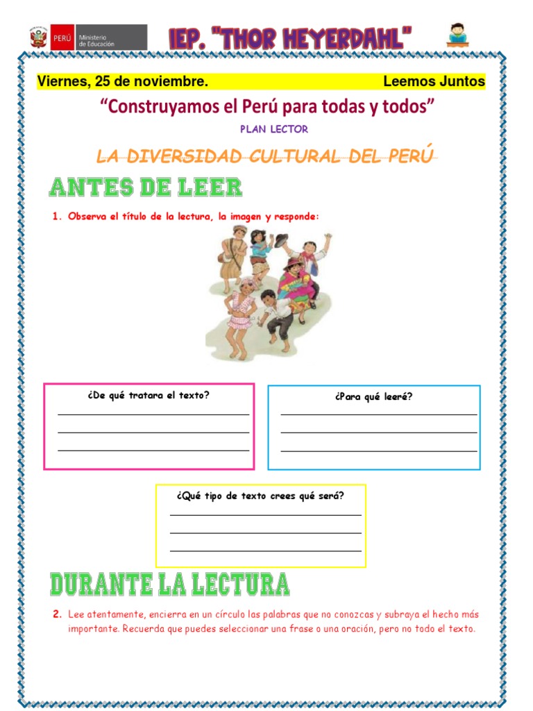 Leemos Juntos 25 11 22 Pdf Perú Patrimonio Cultural