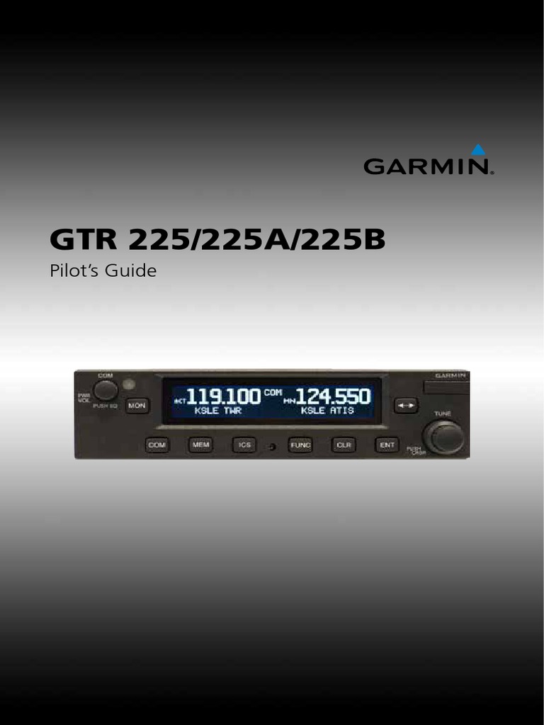 GTR 225A Pilot Student | PDF | Electromagnetic Interference | Radio