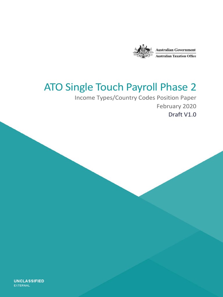 ATO STP Phase 2: Income & Country Codes | PDF | Payroll Tax | Payments