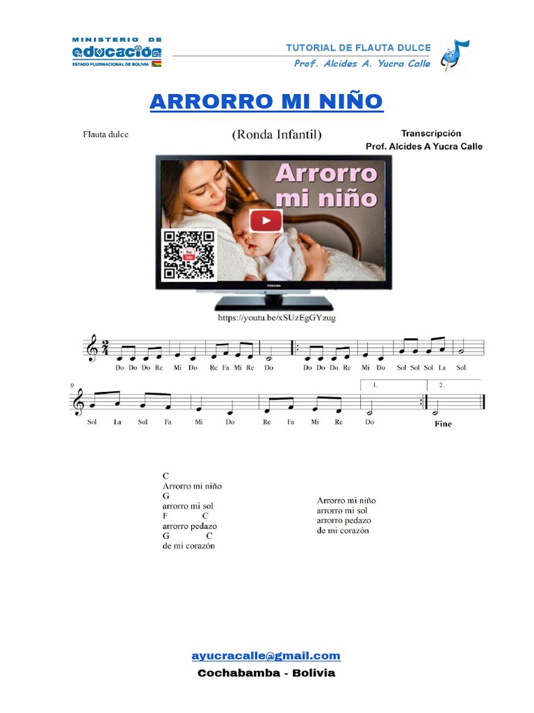 Arrorro Mi Niño | PDF