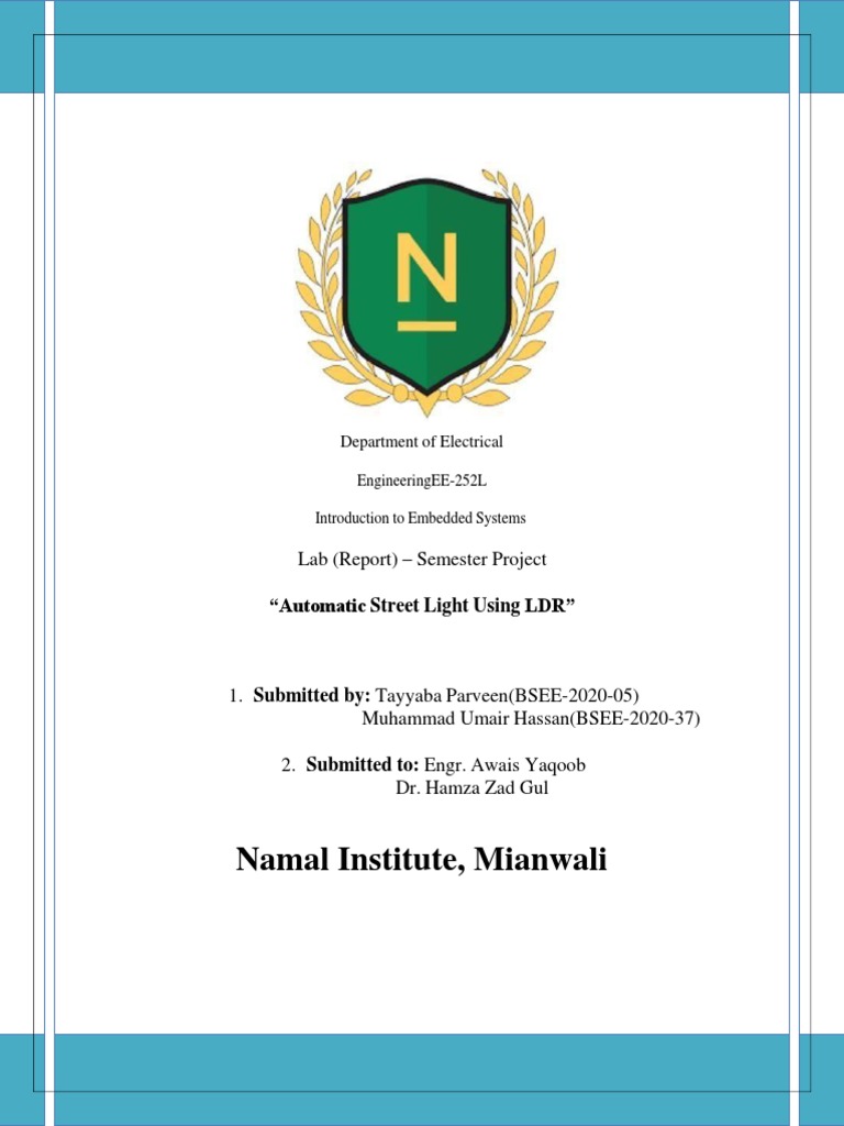 Mid Project - IES | PDF | Street Light | Electrical Resistance And ...