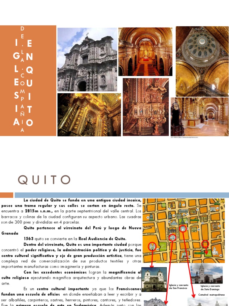 Iglesia de La Compañia de Quito | PDF | Barroco | Iglesia (edificio)