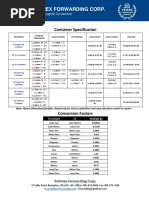 Shipping Container Specs Guide | PDF
