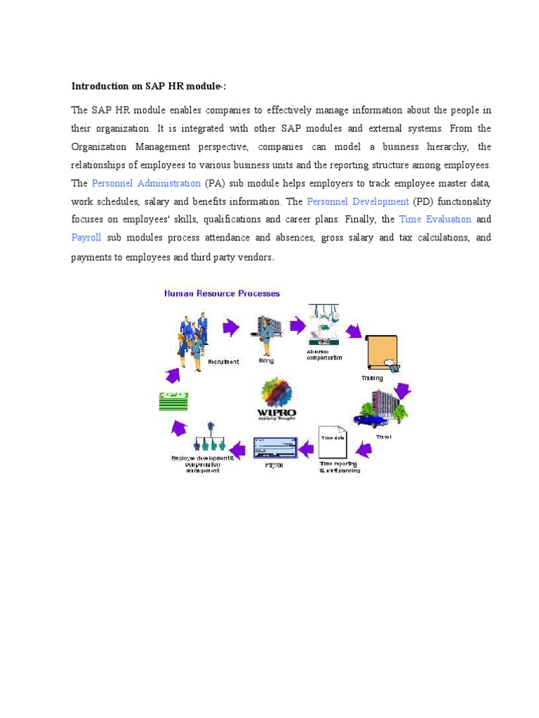 Sap HR - Wipro | Download Free PDF | Databases | Subroutine