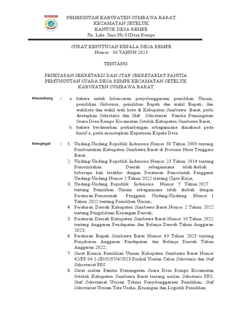 SK Sekret PPS Rempe | PDF