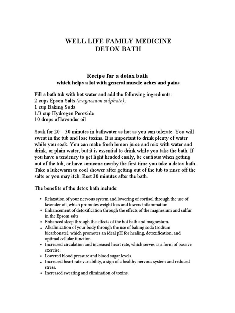 Hydrogen-Peroxide - Detox-Bath | PDF