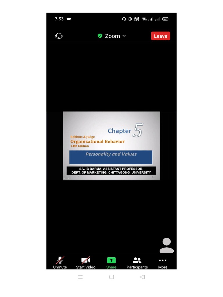 OB (Personality & Values) | PDF