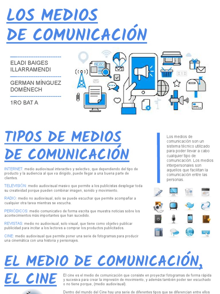 Los Medios de Comunicación | PDF | Medios de comunicación) | Comunicación