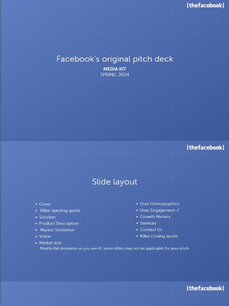 FaceBook Pitchdeck | PDF