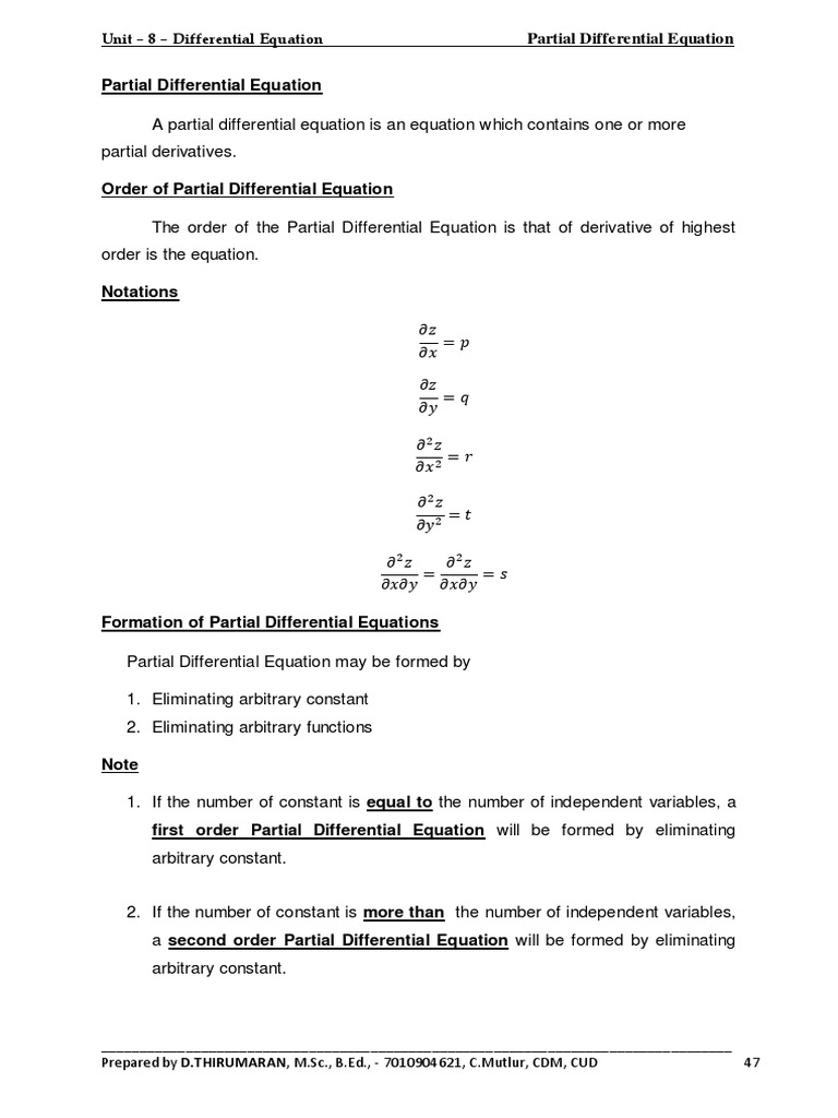 Understanding Partial Differential Equations | PDF | Partial Differential Equation | Equations