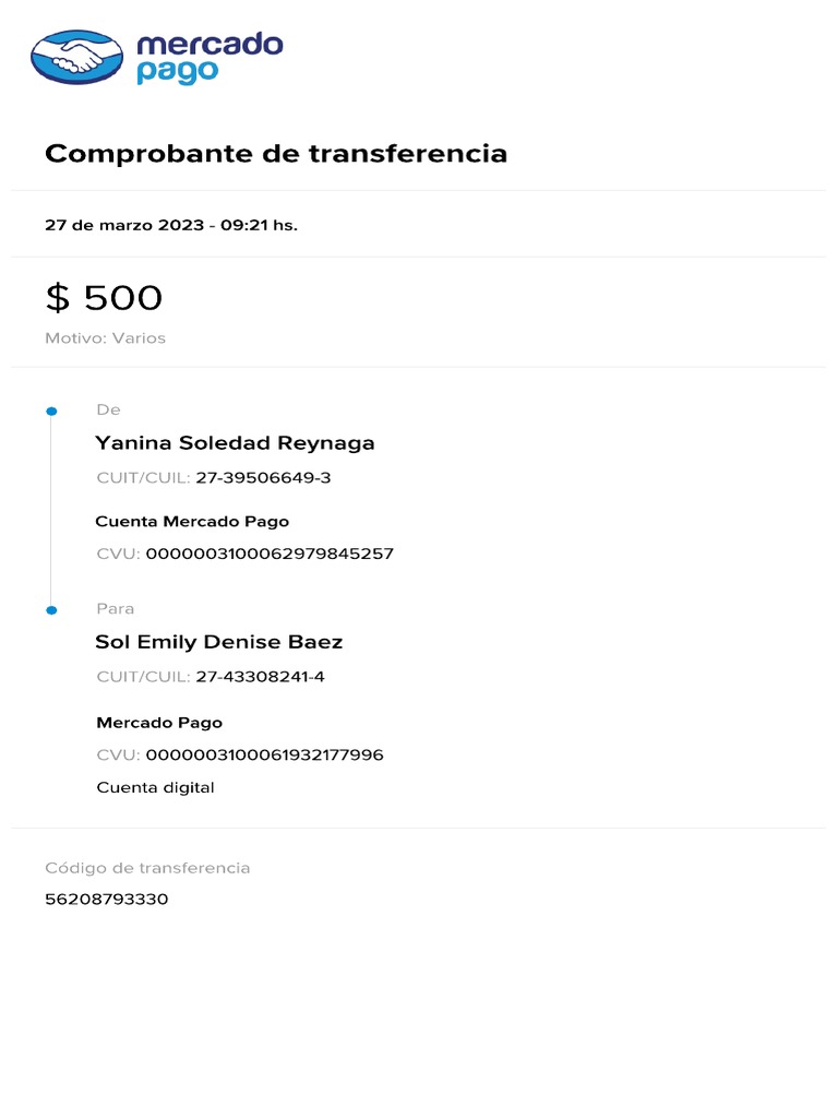 Mercadopago Comprobante Mercadopago Comprobante 56208793330 | PDF Mercadopago Comprobante Mercadopago Comprobante 56208793330 | PDF