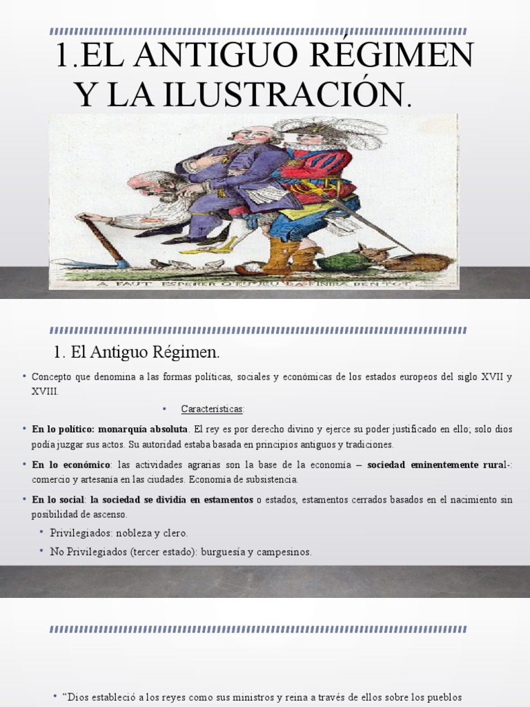 1 Antiguo Régimen e Ilustración | PDF | Era de iluminacion | Liberalismo