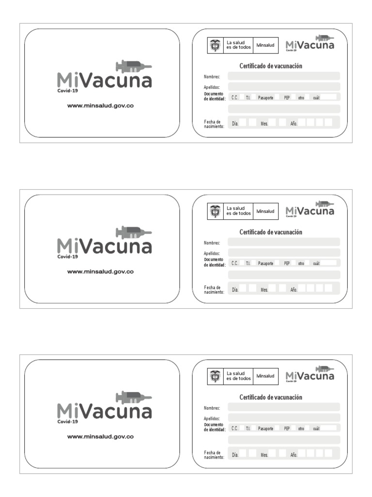 Carnet Vacunación | PDF