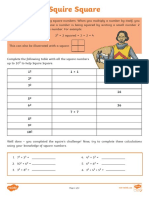 Square Numbers and Cube Numbers Worksheet and Answers | PDF ...