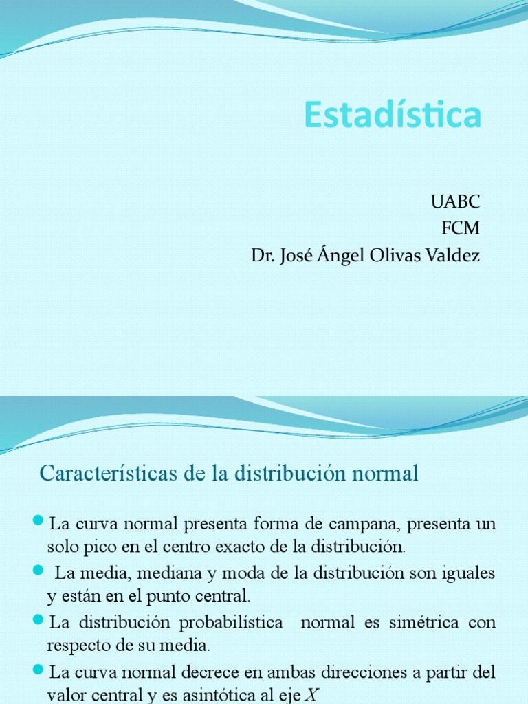 D Normal | PDF | Distribución normal | Media