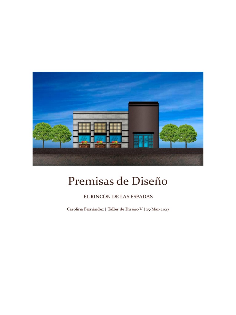 Premisas de Diseño | PDF
