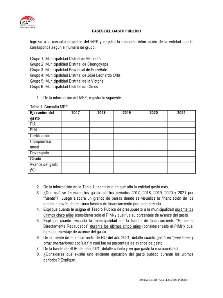Caso Práctico - Fases Del Gasto Público - Nov 2022 | PDF | Ciencias ...