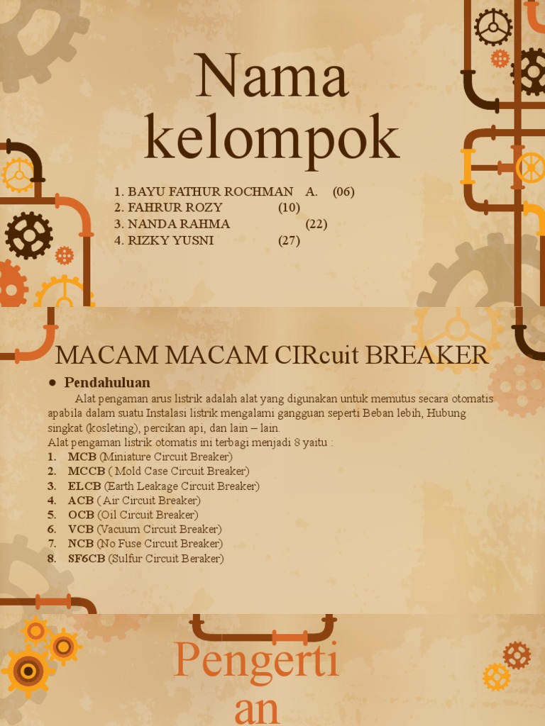 Kelompok 5 - Itl - Macam - Macam MCB | PDF