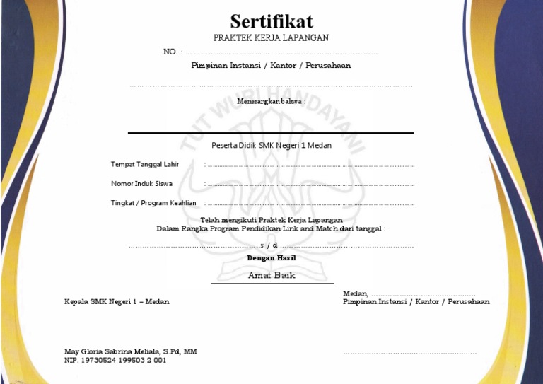 Sertifikat PKL | PDF